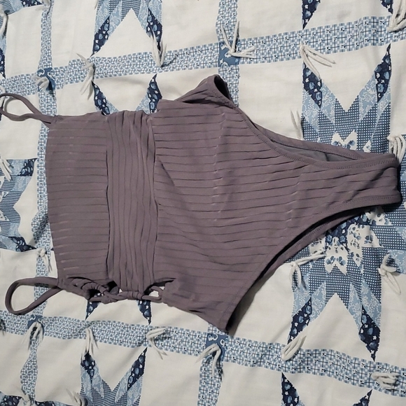 Shade & Shore | Swim | Grey Shade Shore One Piece Swim Suit | Poshmark